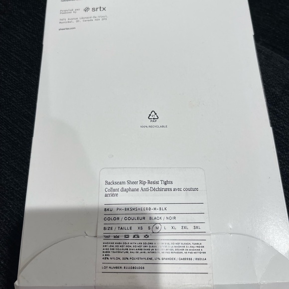 Sheertex | Intimates & Sleepwear | Sheertex Backseam Control Top Super ...